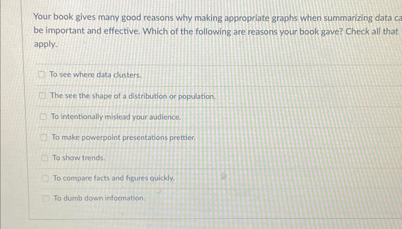 Solved Your book gives many good reasons why making | Chegg.com