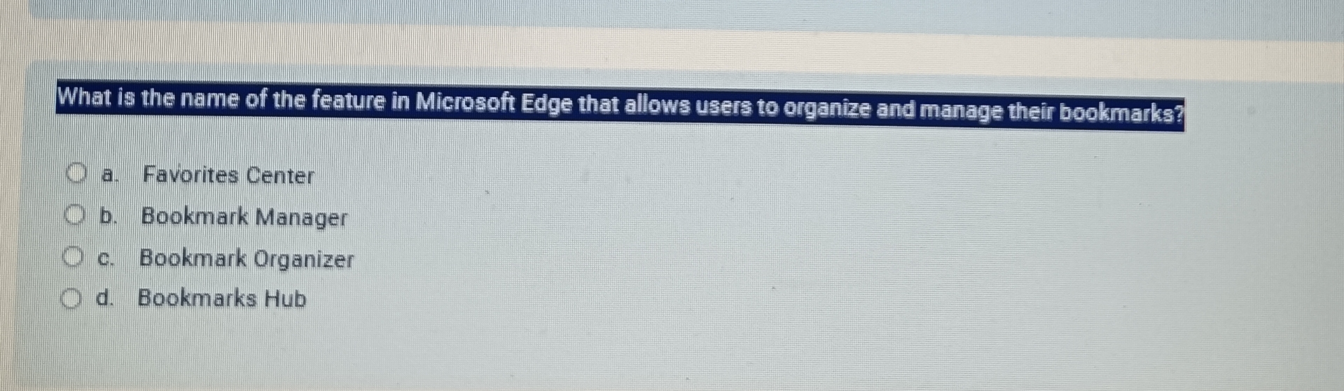 Solved What is the name of the feature in Microsoft Edge | Chegg.com