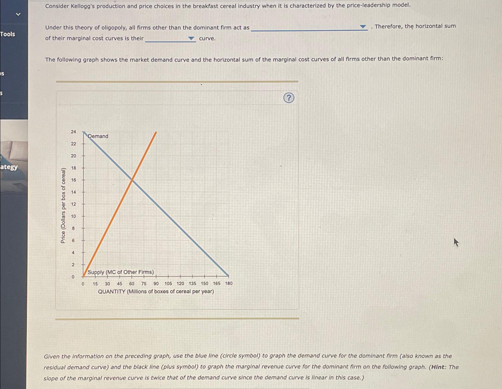 Solved Consider Kellogg's production and price choices in | Chegg.com