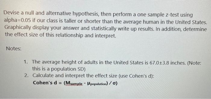 Solved Devise a null and alternative hypothesis, then | Chegg.com