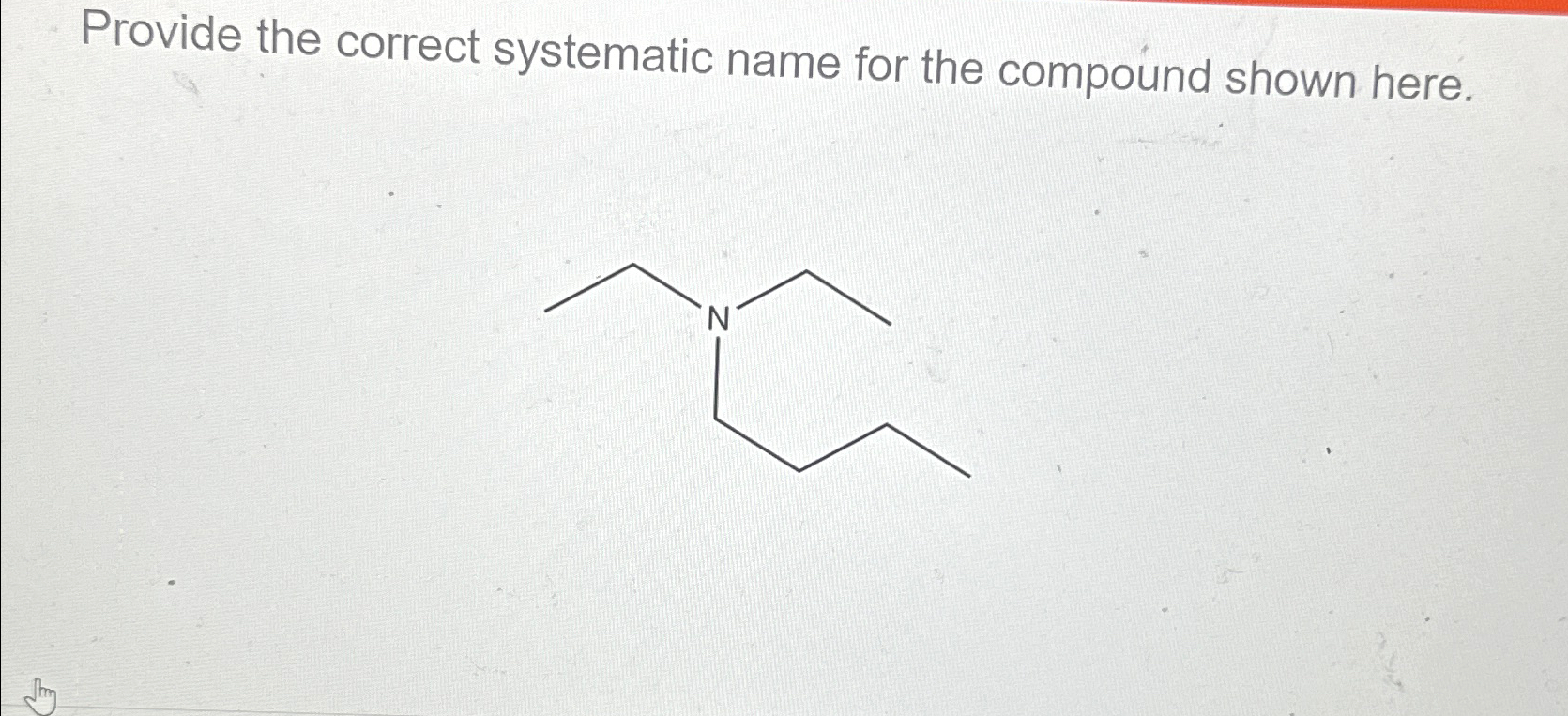 Solved Provide the correct systematic name for the compound | Chegg.com