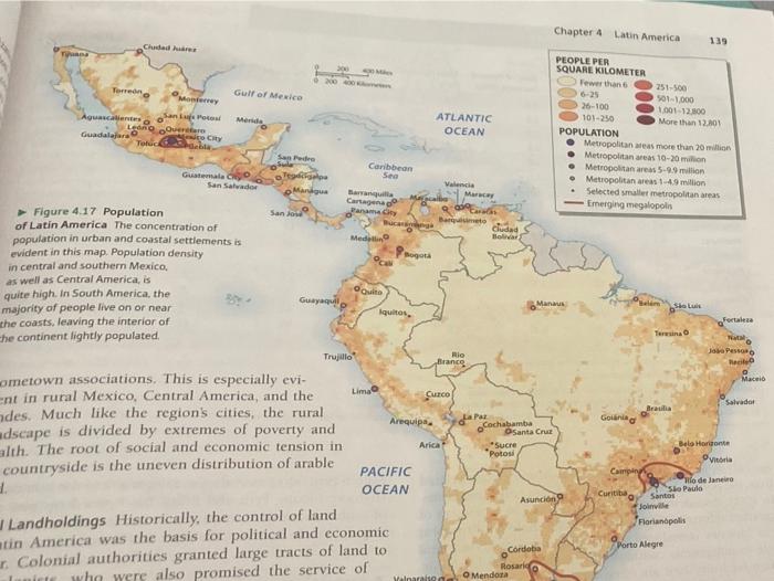 Solved Using Figure 4.17: Population of Latin America (page | Chegg.com