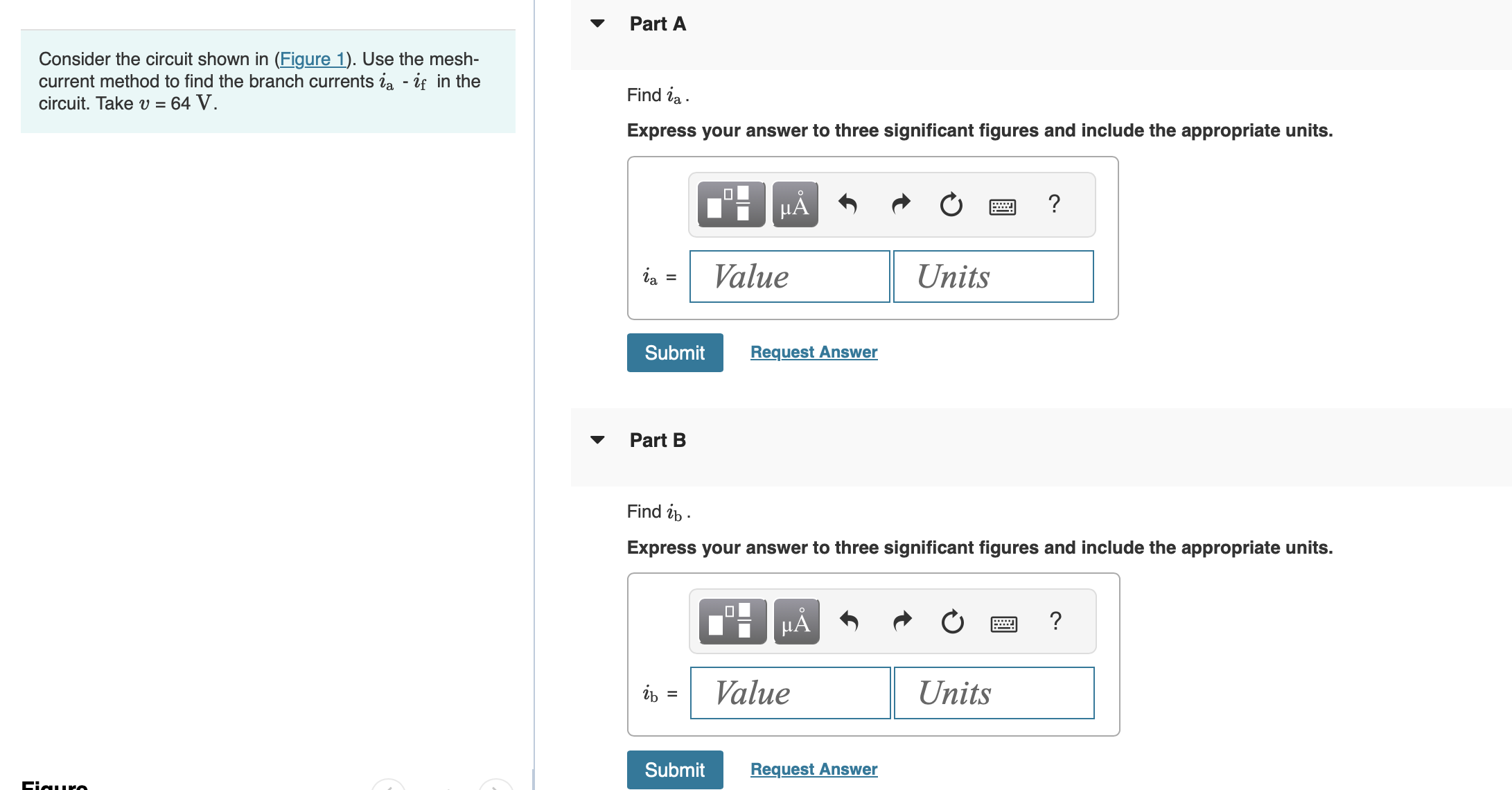 Solved Part AConsider the circuit shown in (Figure 1). ﻿Use | Chegg.com