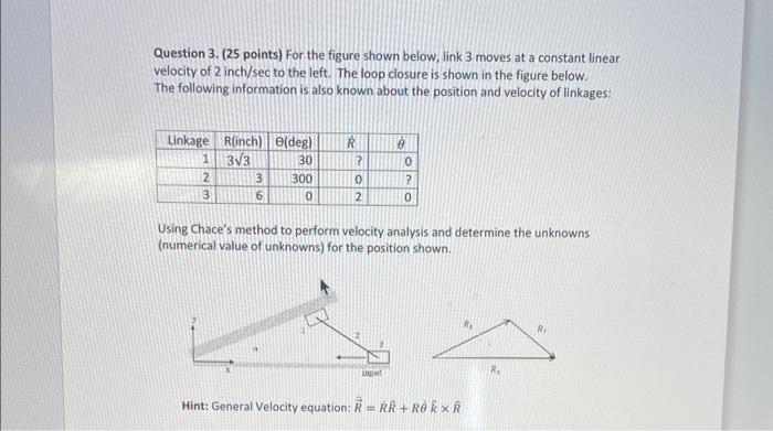 Solved Question 3. ( 25 points) For the figure shown below, | Chegg.com