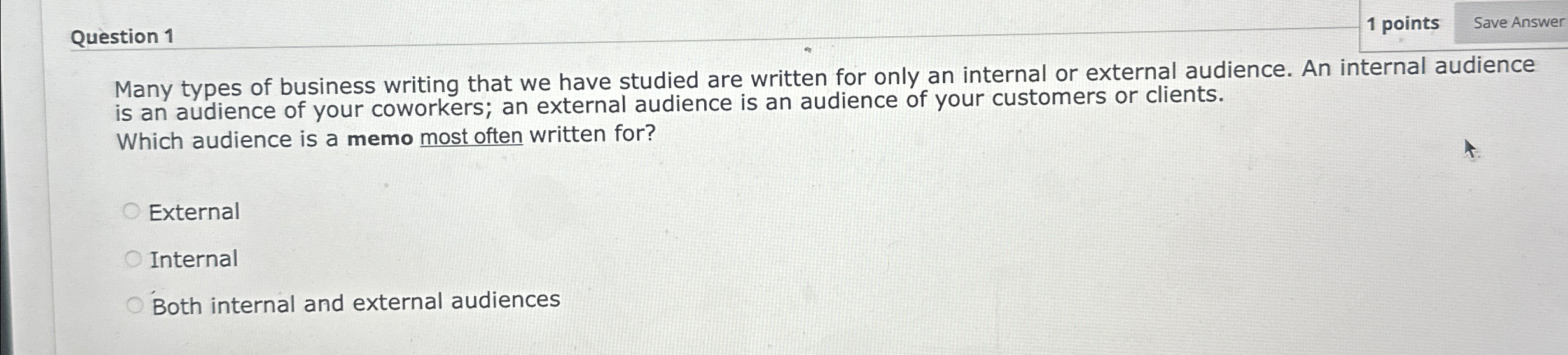 Solved Question 11 ﻿pointsMany types of business writing | Chegg.com