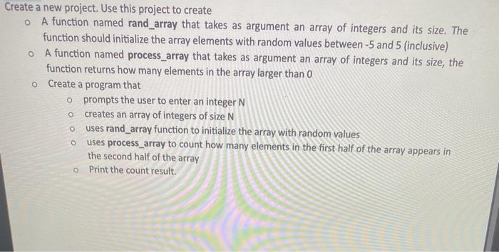 Solved ate a new project. Use this project to create A | Chegg.com