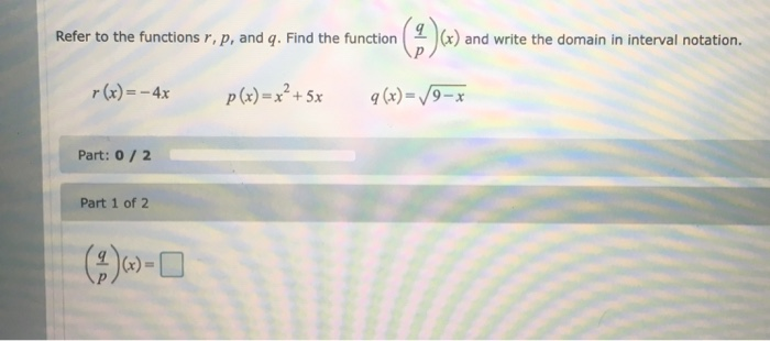 Solved ()6 (x) and write the domain in interval notation. | Chegg.com