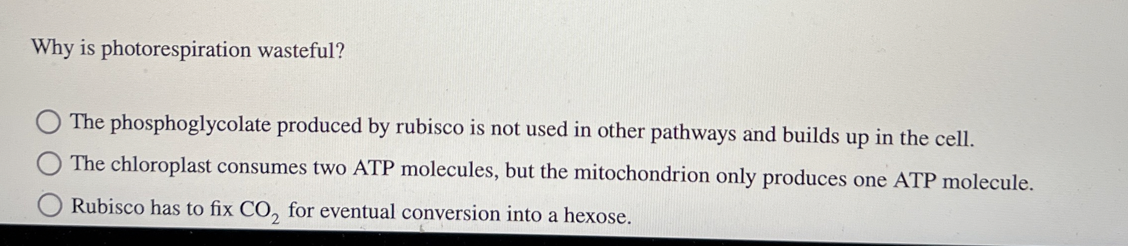 Solved Steps for Why is photorespiration wasteful?The | Chegg.com