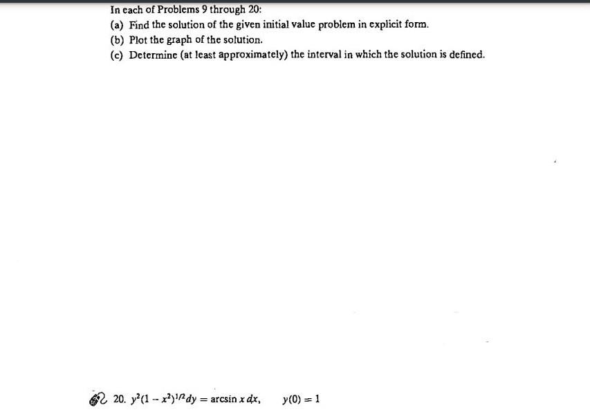 Solved In each of Problems 9 through 20: (a) Find the | Chegg.com