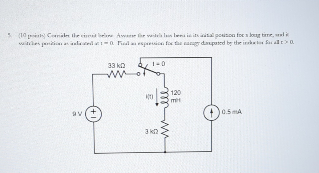 Solved (10 ﻿points) ﻿Consider the circuit below. Assume the | Chegg.com