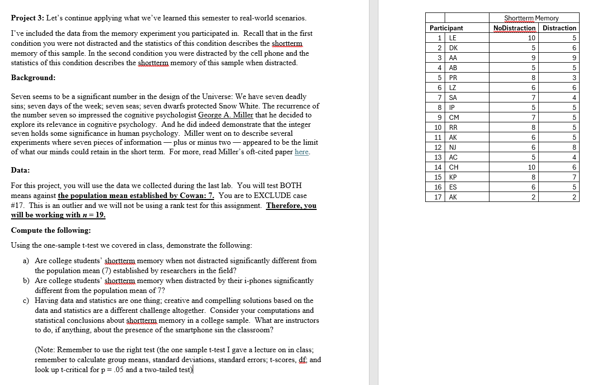 Project 3: Let's continue applying what we've learned | Chegg.com