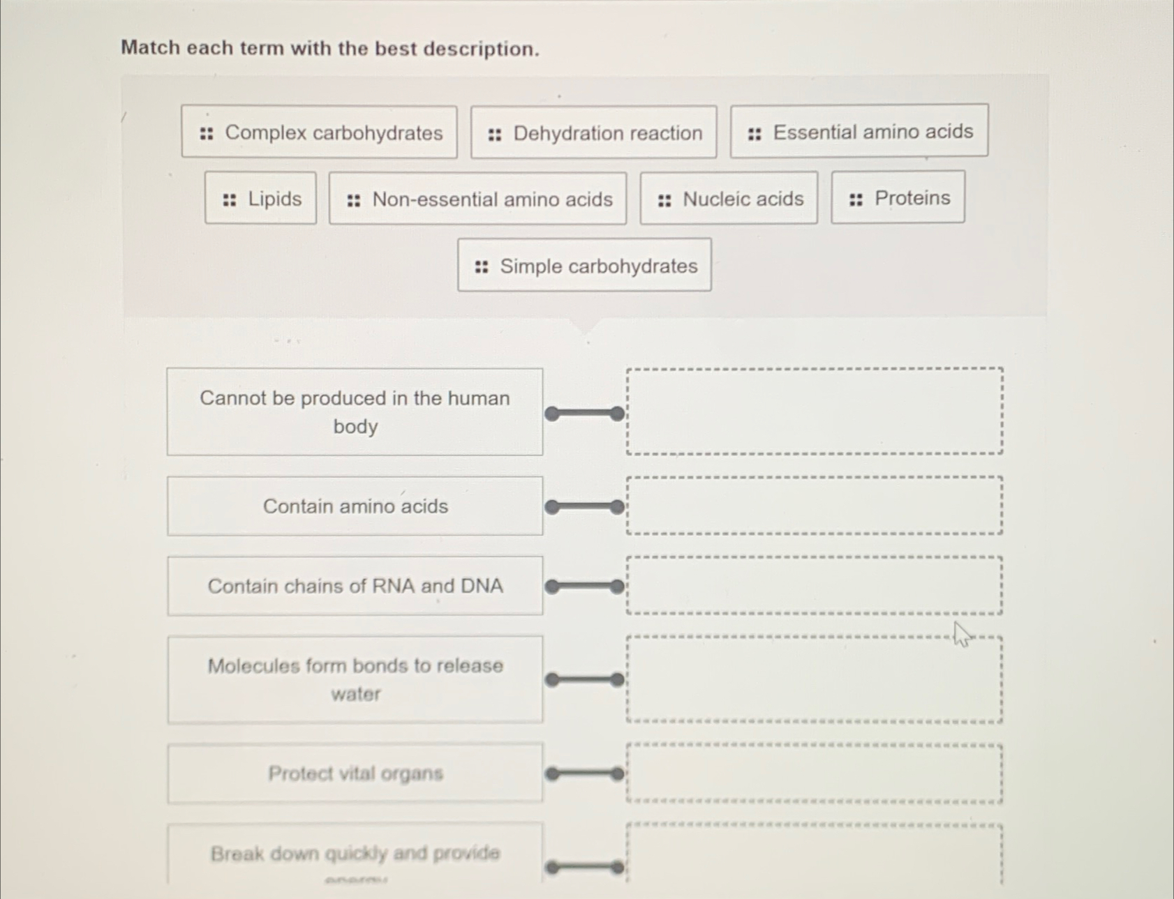 Solved Match each term with the best description.:: Complex | Chegg.com