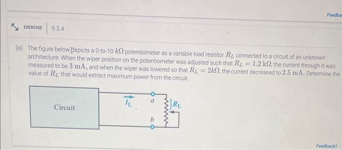 Solved a) The figure below Jlepicts a 0-to-10 kΩ | Chegg.com