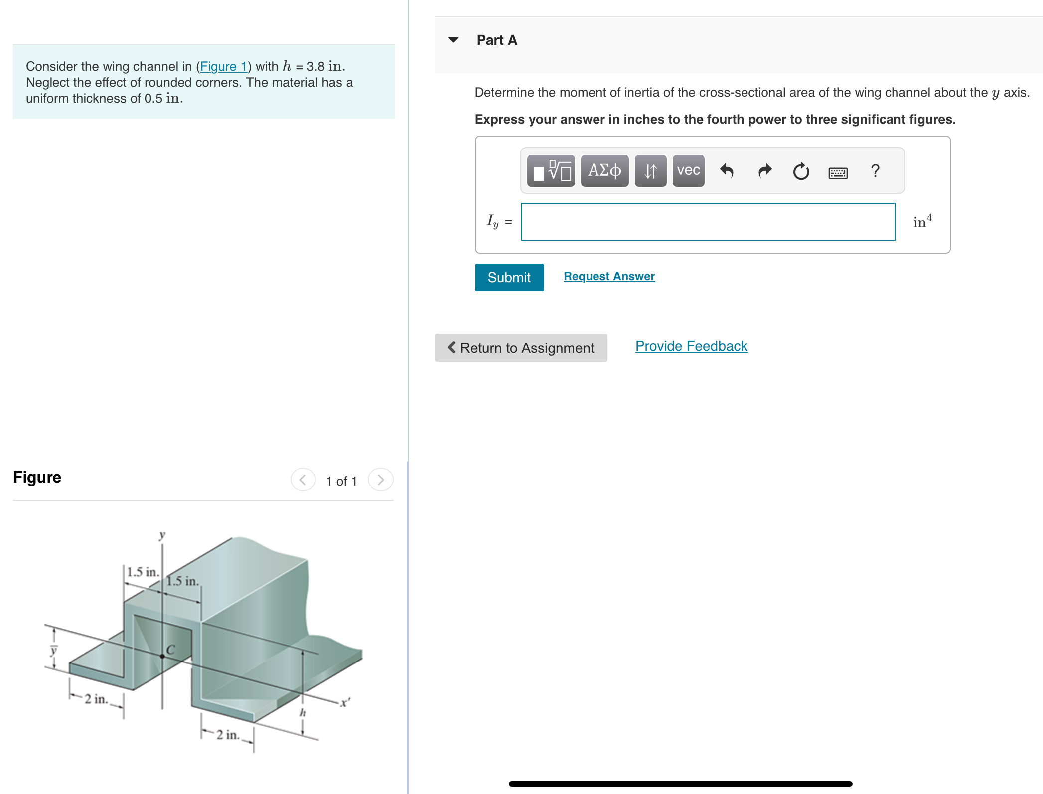 Solved Consider the wing channel in (Figure 1) ﻿with | Chegg.com