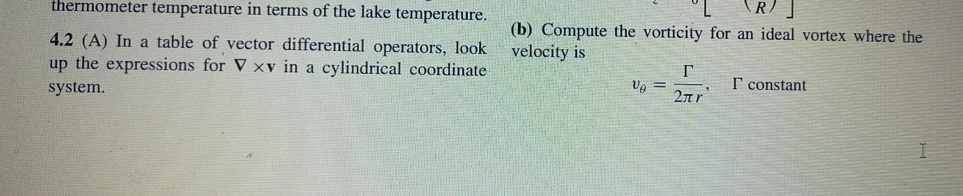 Solved 4.7 (B) Compute the circulation Γ (Eq. 3.12.7) around | Chegg.com