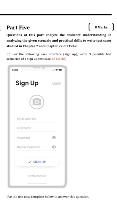 Solved Part Five ( 8 Marks) Questions of this part analyze | Chegg.com