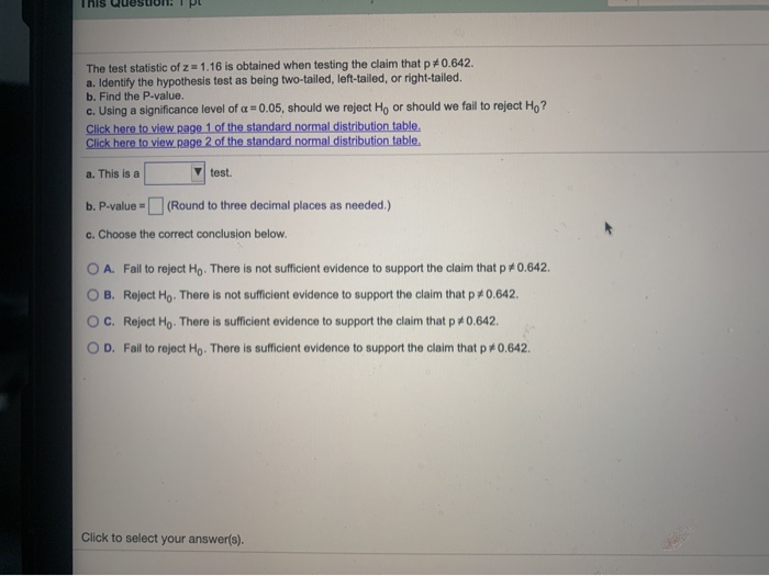 Solved Which of the following values cannot be | Chegg.com