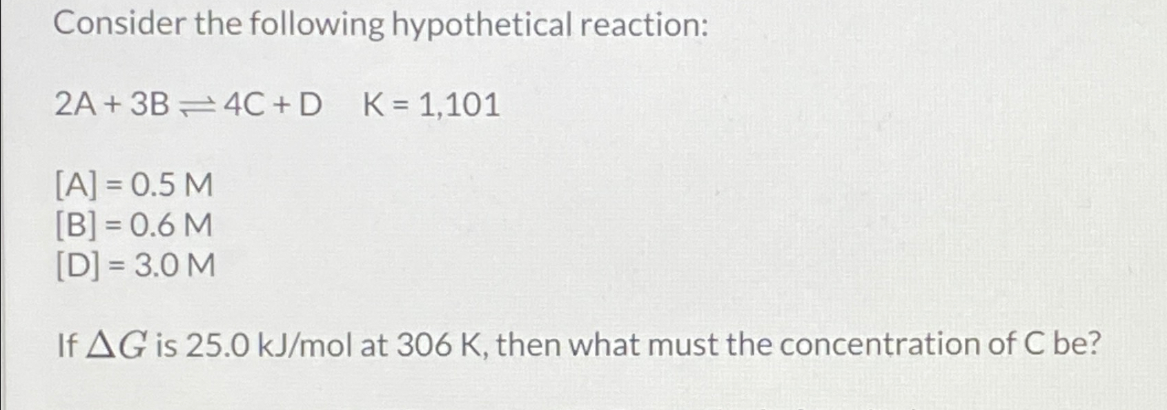 Solved Consider the following hypothetical | Chegg.com