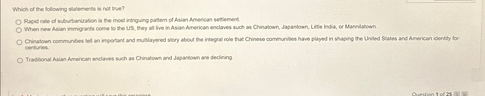 Solved Which of the following statements is not true?Rapid | Chegg.com