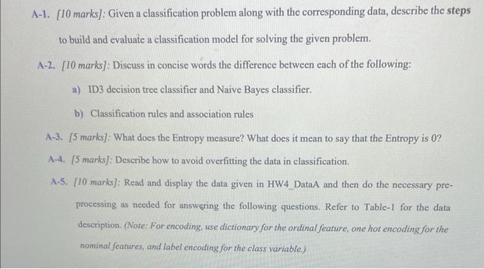 Solved Problem A [100 Marks]: Solve all the questions using | Chegg.com