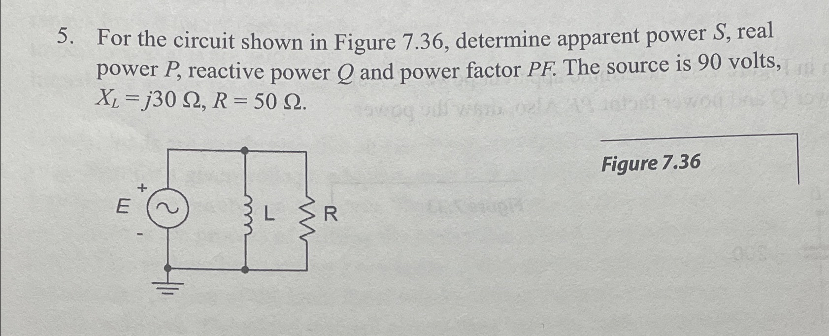 Solved For the circuit shown in Figure 7.36, ﻿determine | Chegg.com