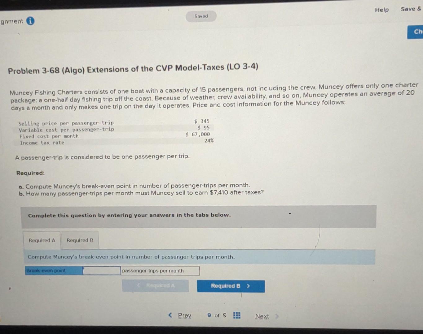 Solved Problem 3-68 (Algo) Extensions of the Muncey Fishing | Chegg.com