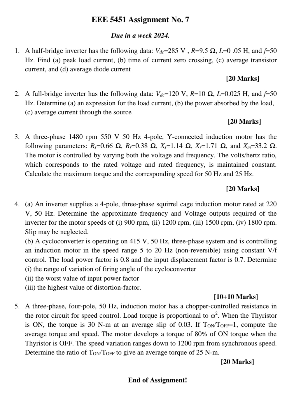 Solved EEE 5451 ﻿Assignment No. 7Due in a week 2024.A | Chegg.com