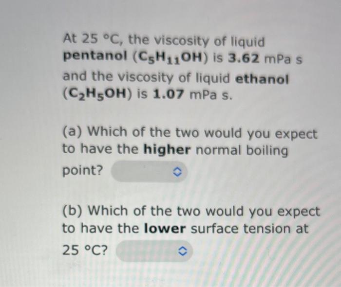 Solved Liquid propanol (C3H7OH) has a normal boiling point | Chegg.com