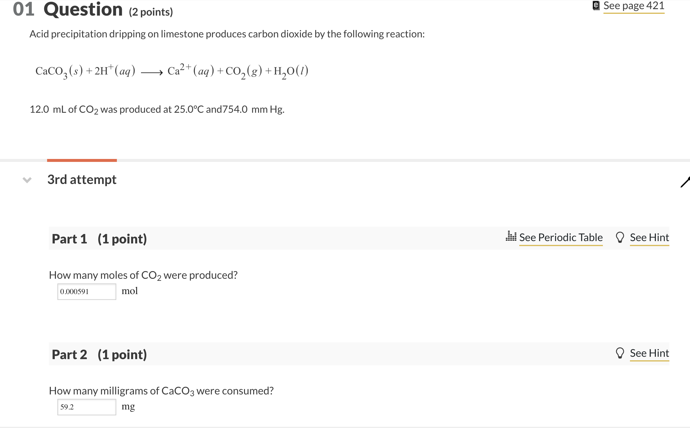 Solved 01 Question (2 points)Acid precipitation dripping | Chegg.com Solved 01 Question (2 points)Acid precipitation dripping | Chegg.com