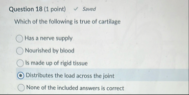 Solved Question 18 (1 ﻿point) ﻿SavedWhich of the following | Chegg.com