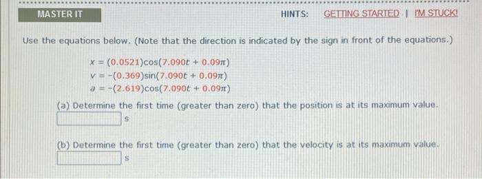 Solved Example 12.1 A Block Spring System x=0 A 185-g block | Chegg.com