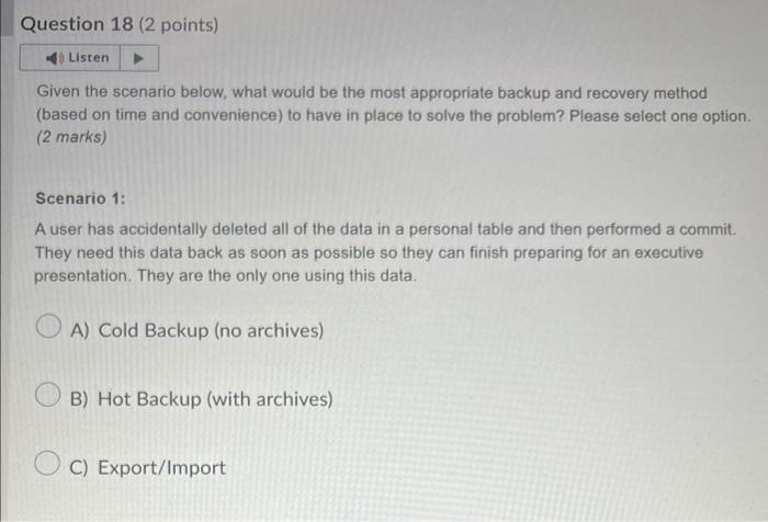 Solved Assume we have routinely performed all types of | Chegg.com