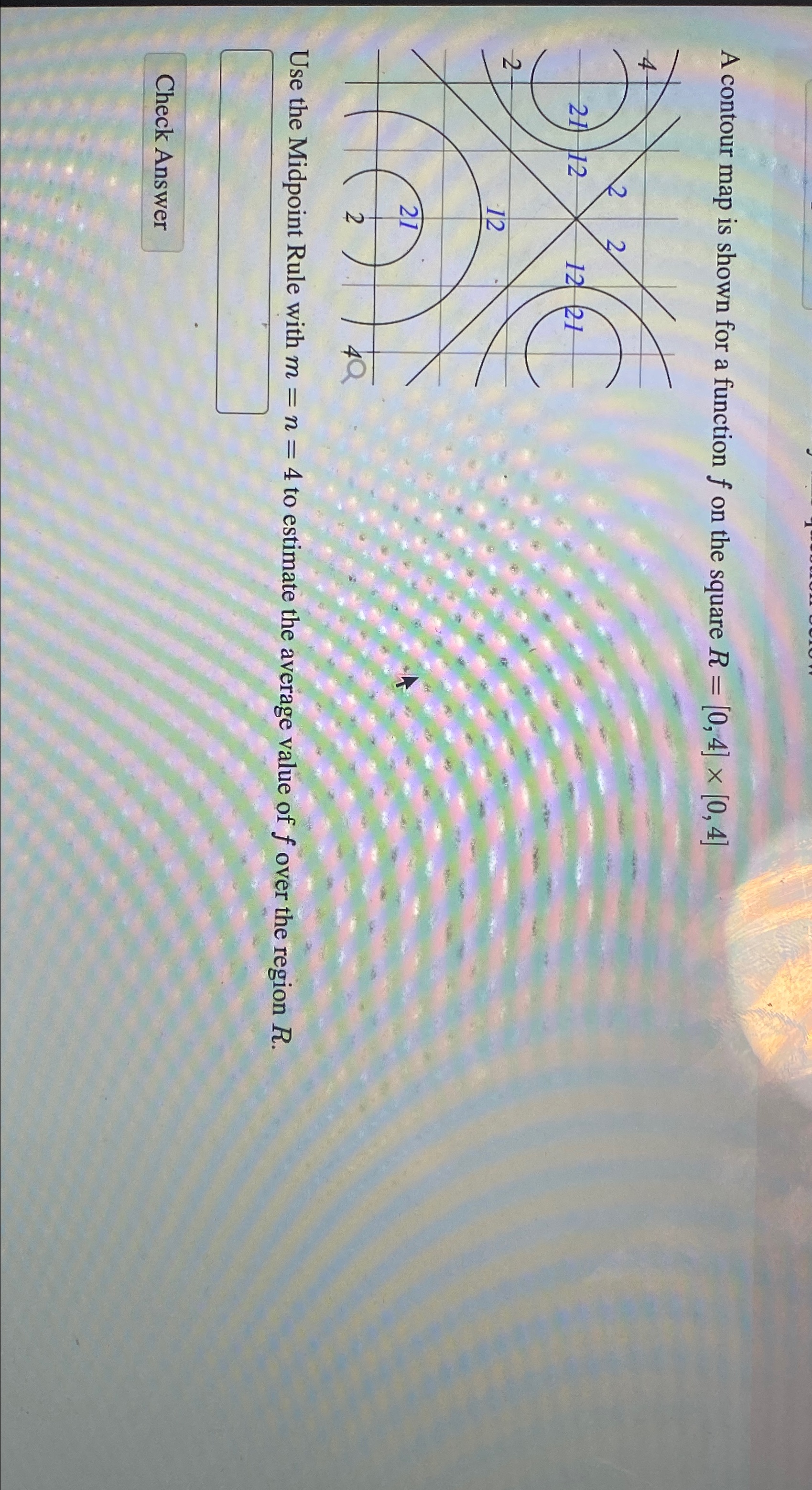 Solved A contour map is shown for a function f ﻿on the | Chegg.com