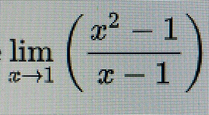 Solved limx→1(x2-1x-1) | Chegg.com