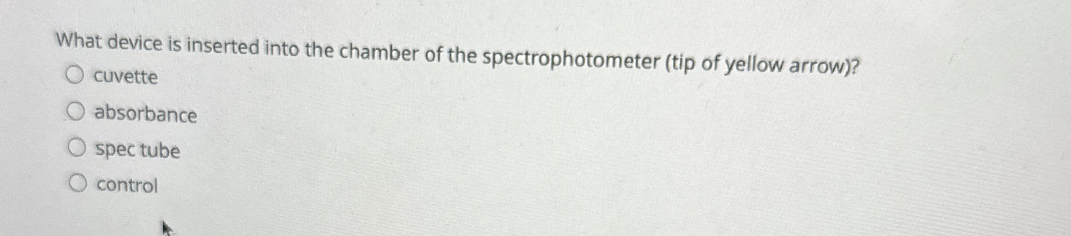 Solved What device is inserted into the chamber of the | Chegg.com