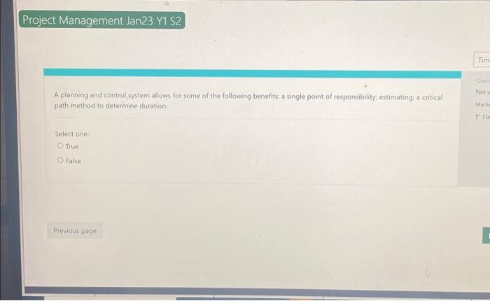 Solved A planning and control system allows for some of the | Chegg.com