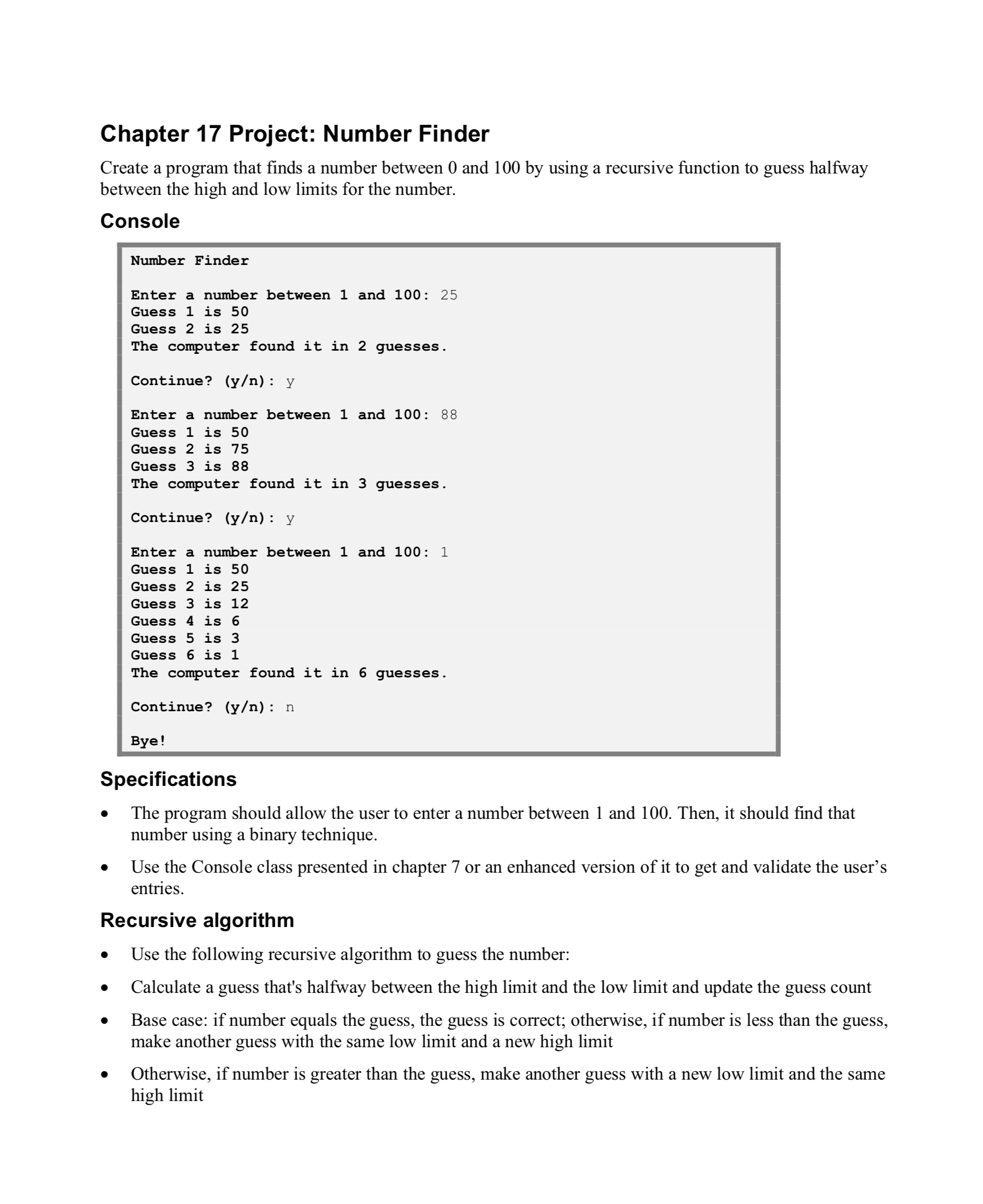 Solved Add required console program for input validation. | Chegg.com