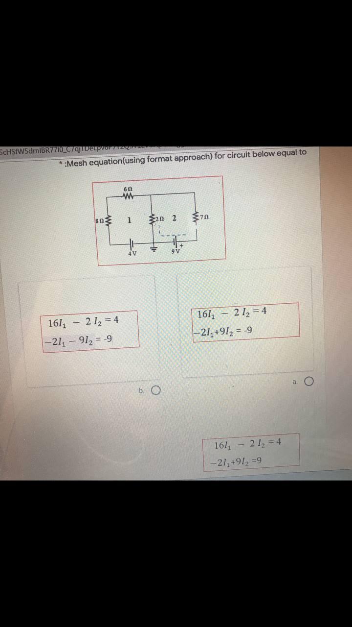 Solved ScHSfW5dmIBR7710_C7q veupv * Mesh equation(using | Chegg.com