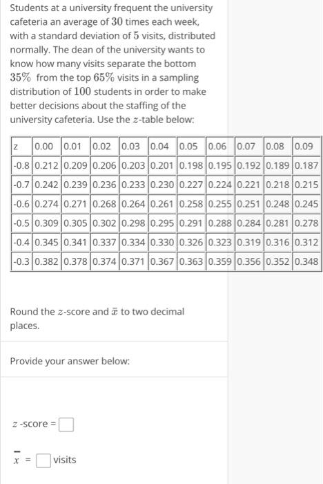 Solved Students at a university frequent the university | Chegg.com