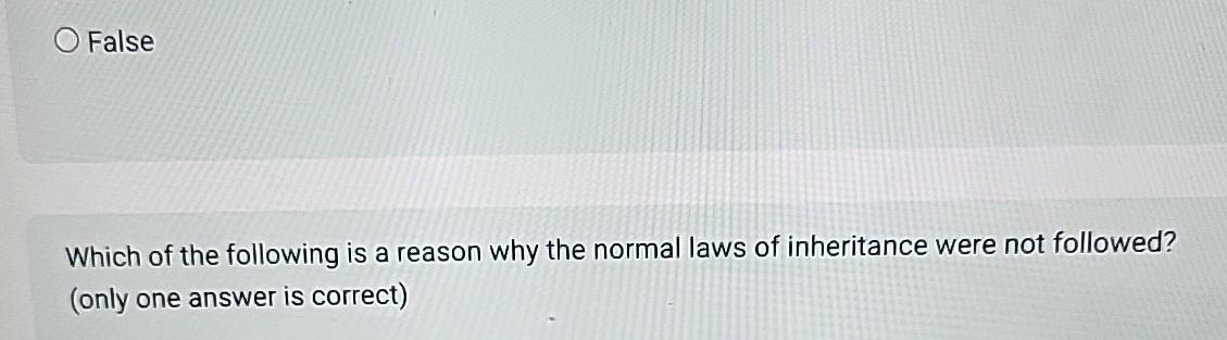 Solved FalseWhich of the following is a reason why the | Chegg.com
