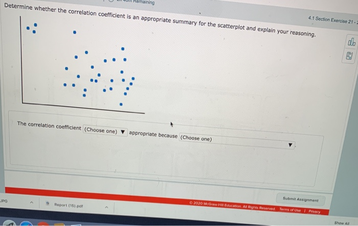 Solved Determine Whether The Correlation Coefficient Is A