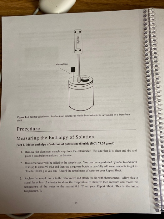 Solved Enthalpy of Solutions Report Jantz morgan Name: | Chegg.com