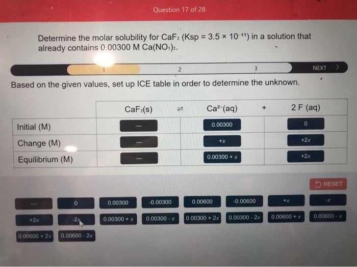 Solved determine the molar solubility for CaF2 (KsP=3.5 | Chegg.com