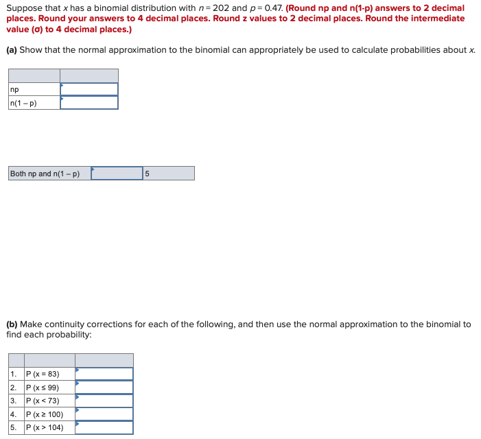 Solved Suppose that x ﻿has a binomial distribution with | Chegg.com