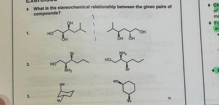 Solved What is the stereochemical relationship between the | Chegg.com
