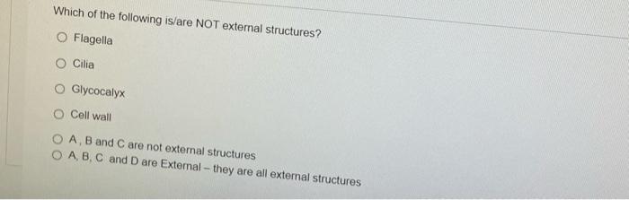Solved Which of the following is/are NOT external | Chegg.com