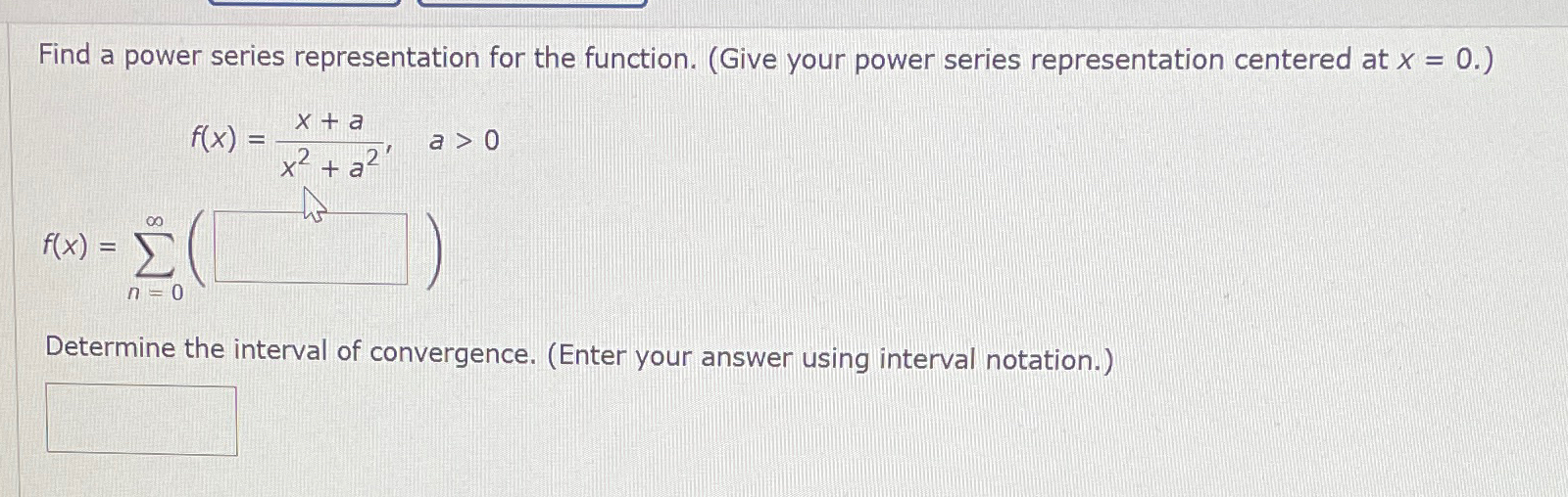 Solved Find a power series representation for the function. | Chegg.com