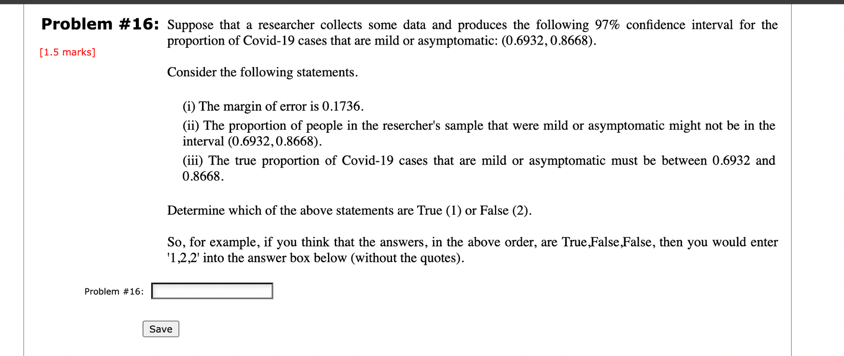 Solved Problem #16: Suppose that a researcher collects some | Chegg.com