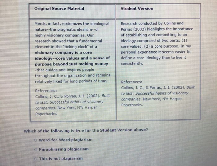 Original Source Material Student Version While | Chegg.com