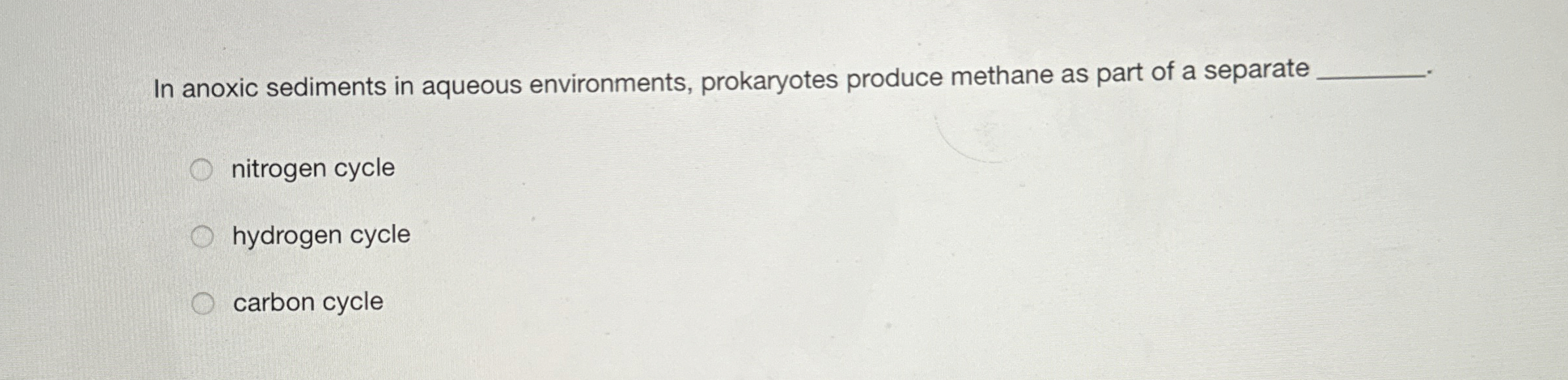 Solved In anoxic sediments in aqueous environments, | Chegg.com